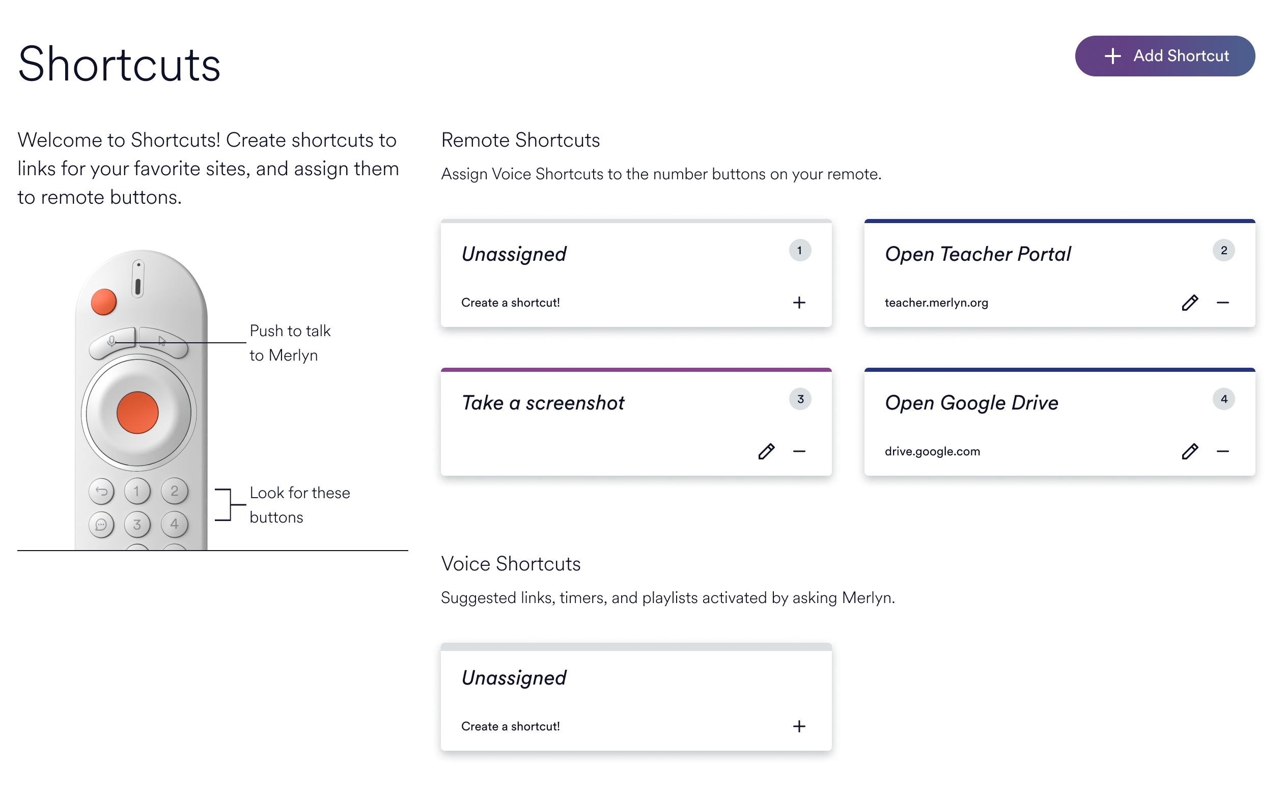 Customising your Merlyn Origin Shortcuts – Merlyn Origin UK